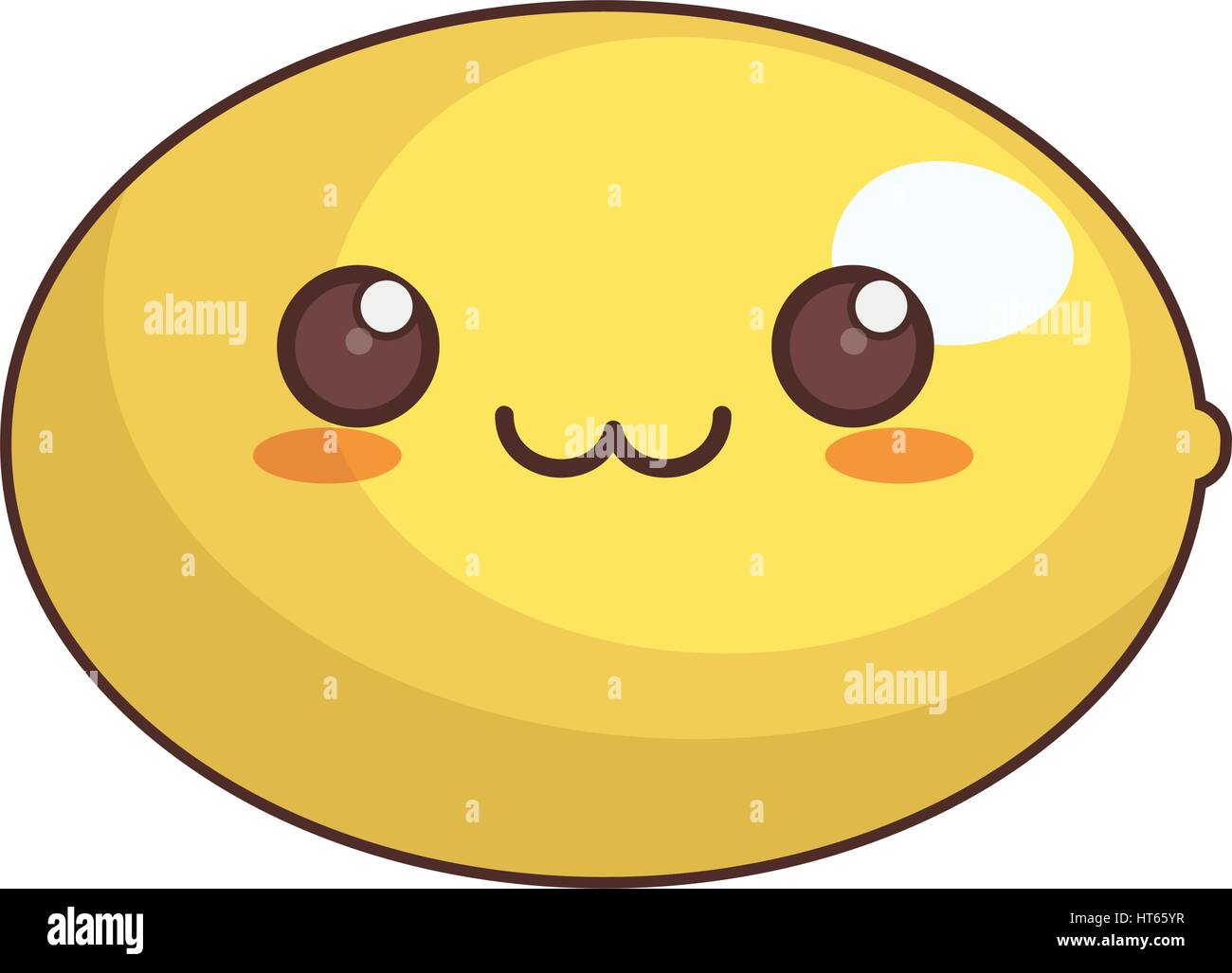 kawaii lemon fruit icon Stock Vector Image & Art - Alamy