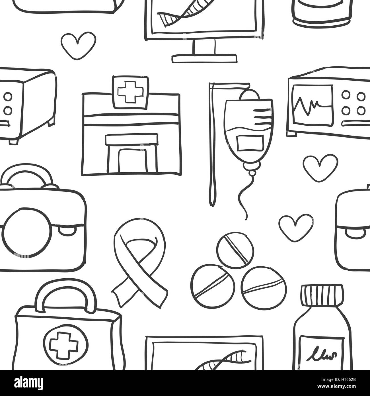 Illustration vector of medical doodles Stock Vector Image & Art - Alamy