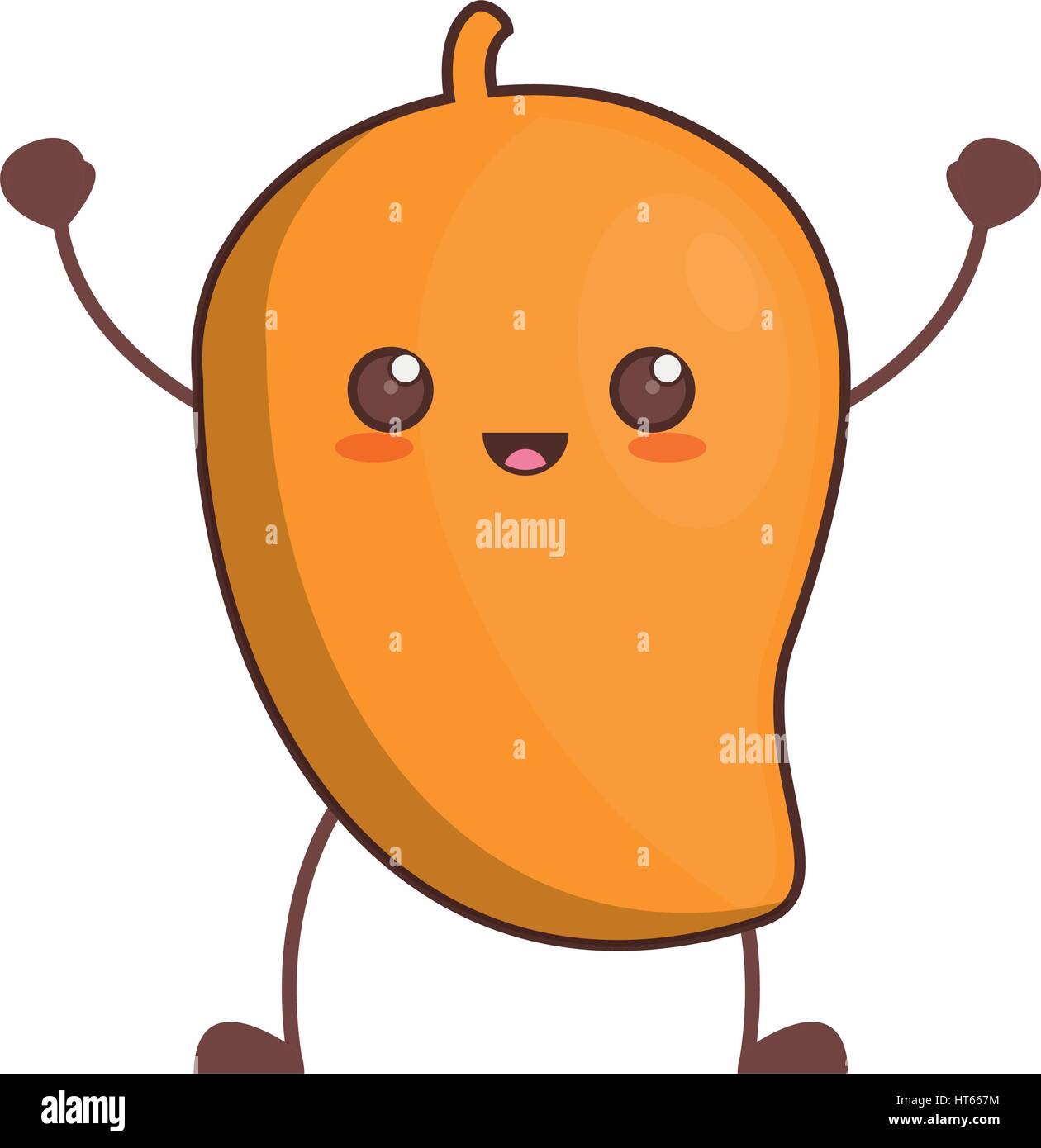 Kawaii mango fruit image hi-res stock photography and images - Alamy