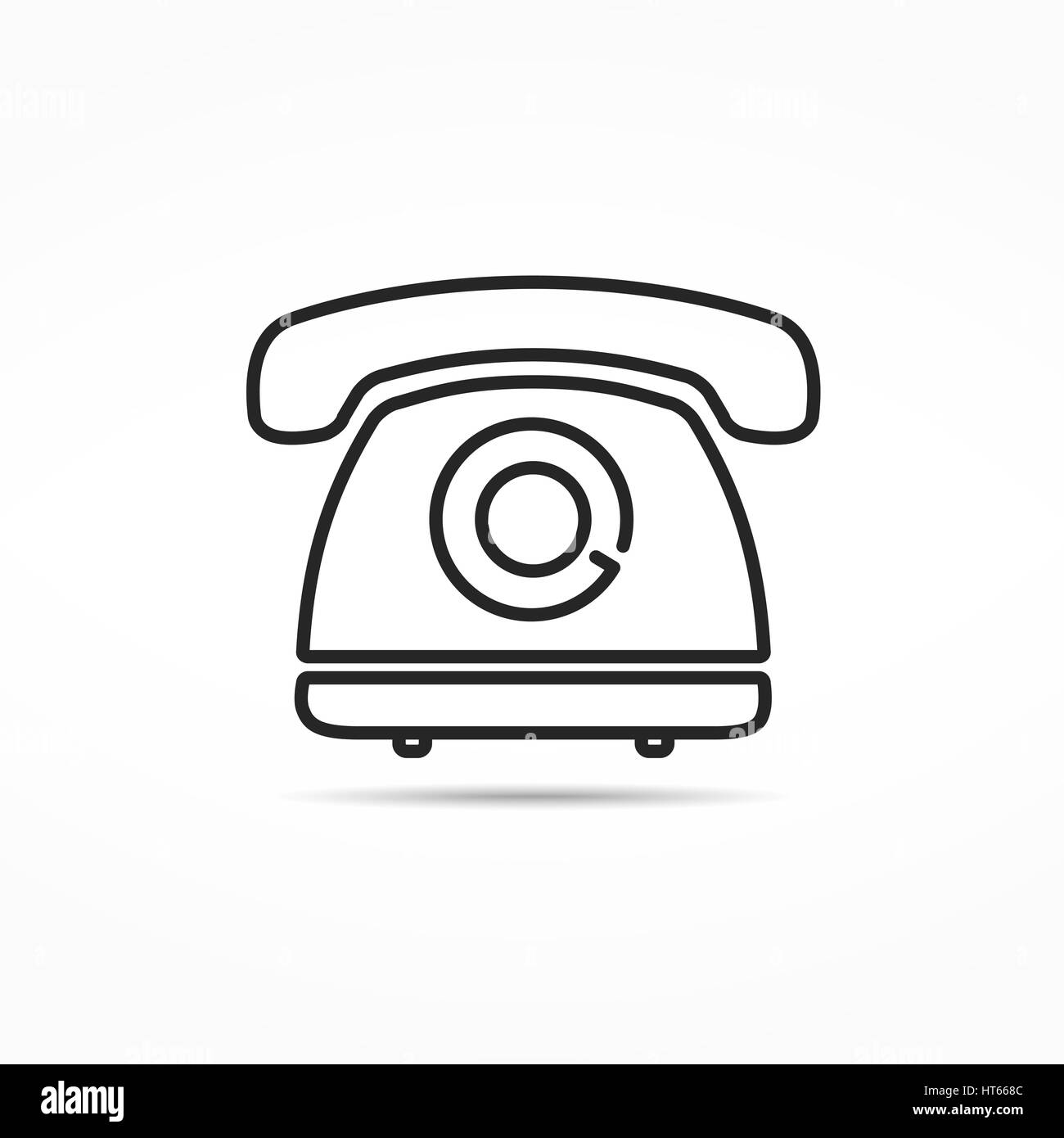 Phone symbol Black and White Stock Photos & Images - Alamy