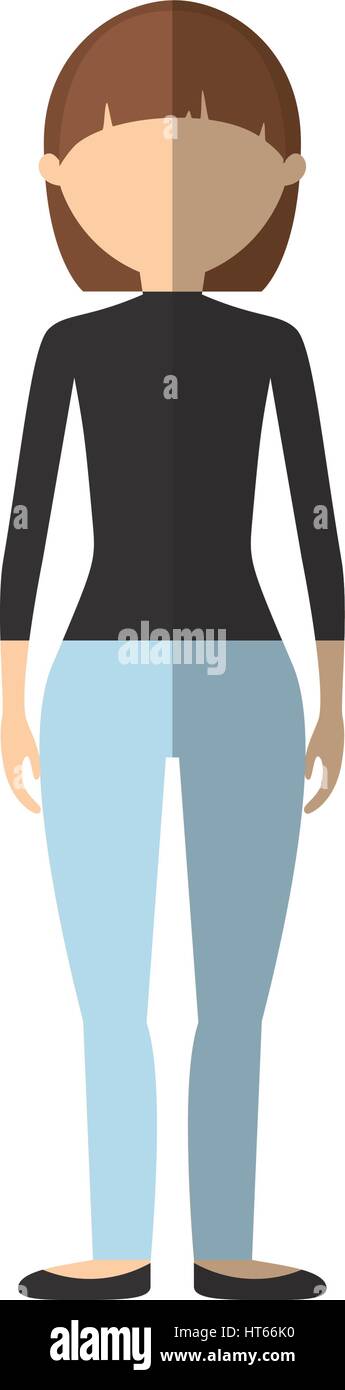 character woman faceless image Stock Vector Image & Art - Alamy