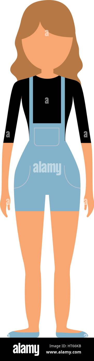character woman faceless image Stock Vector Image & Art - Alamy