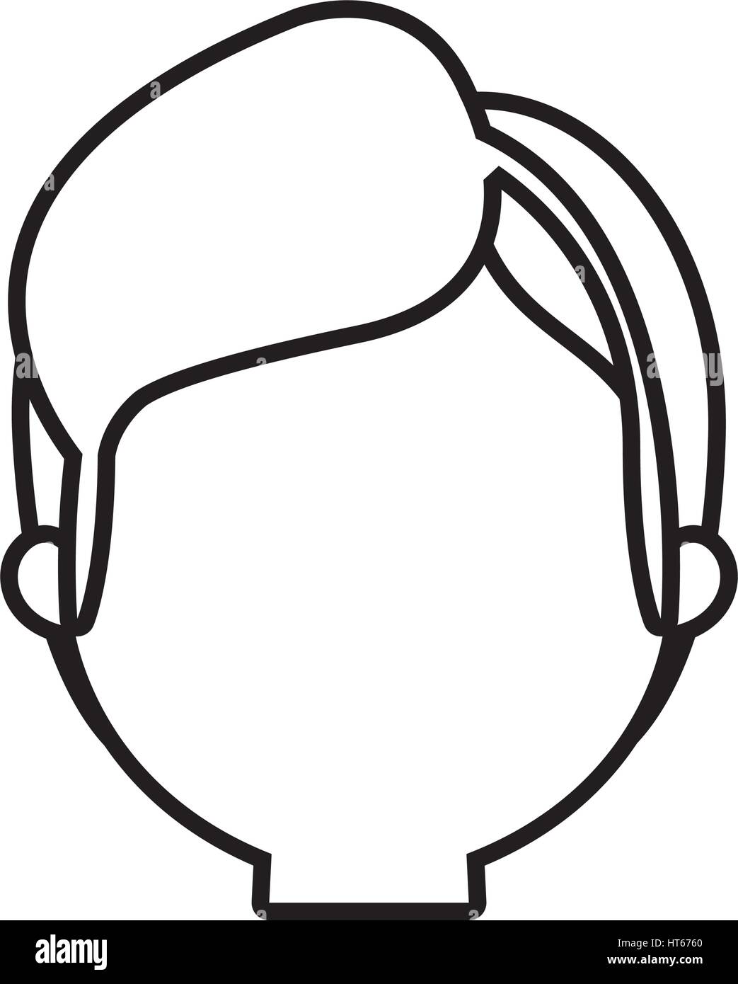 head man male line Stock Vector Image & Art - Alamy