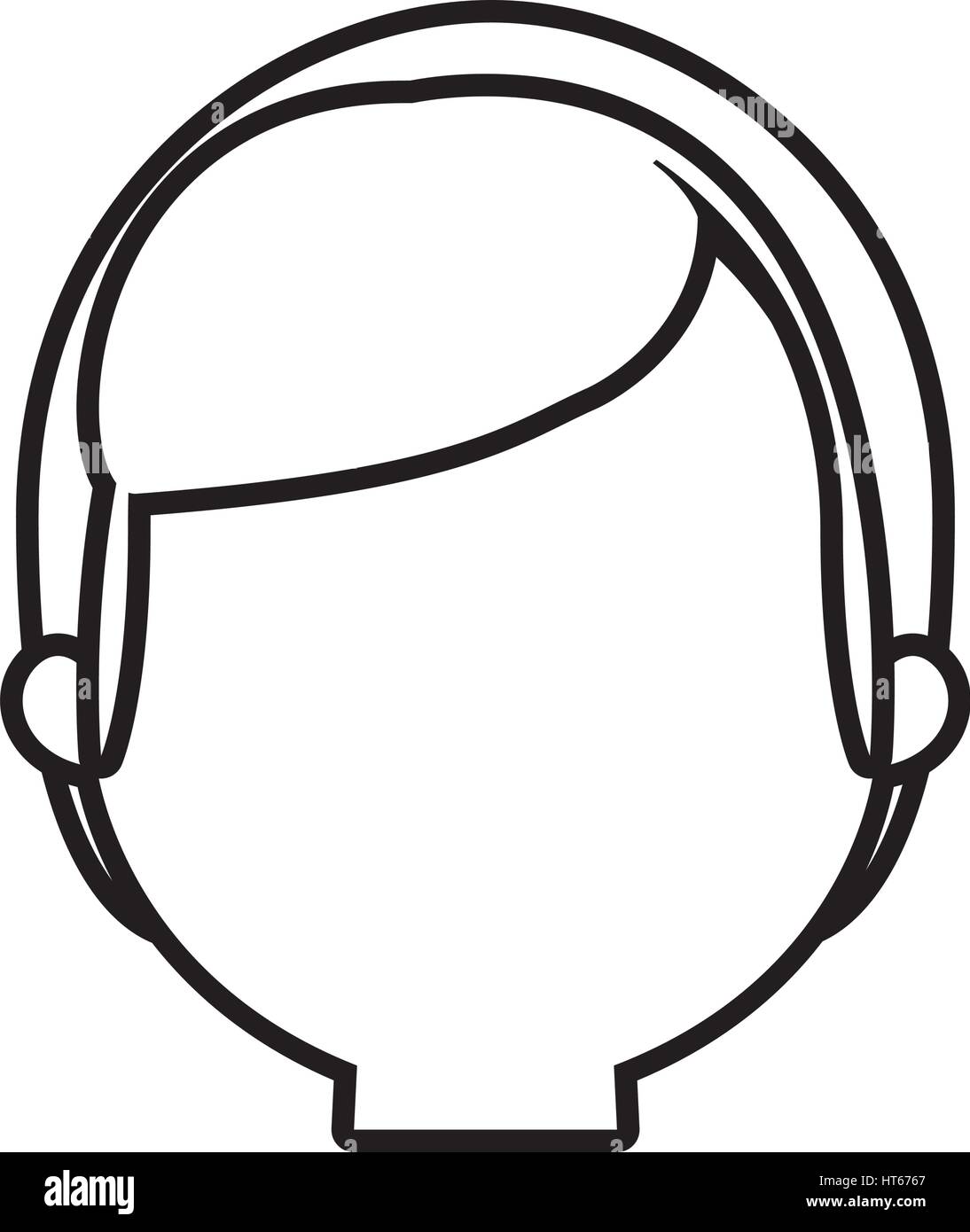 head man male line Stock Vector Image & Art - Alamy