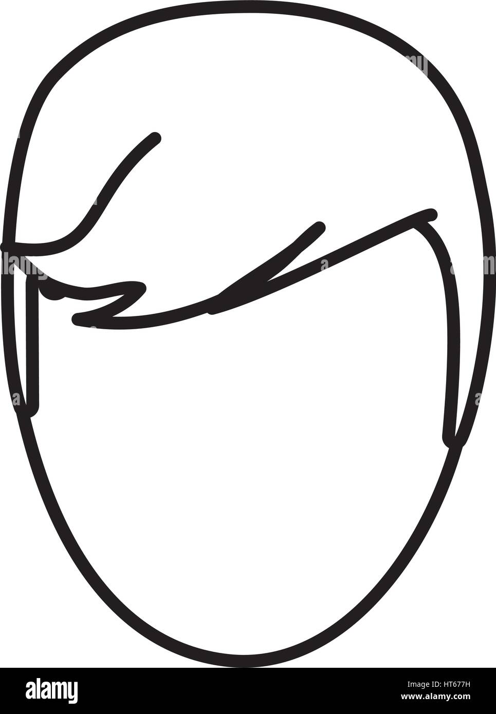 head man male line Stock Vector Image & Art - Alamy