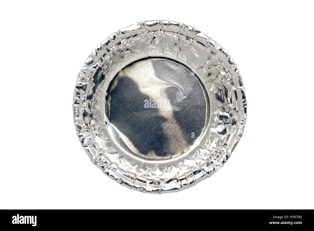 empty cupcake isolated top view on white with clipping path Stock Photo ...