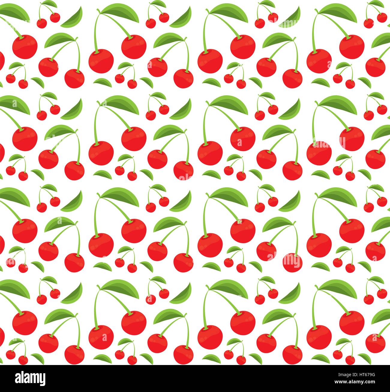 cherry fruit seamless pattern design Stock Vector Image & Art - Alamy