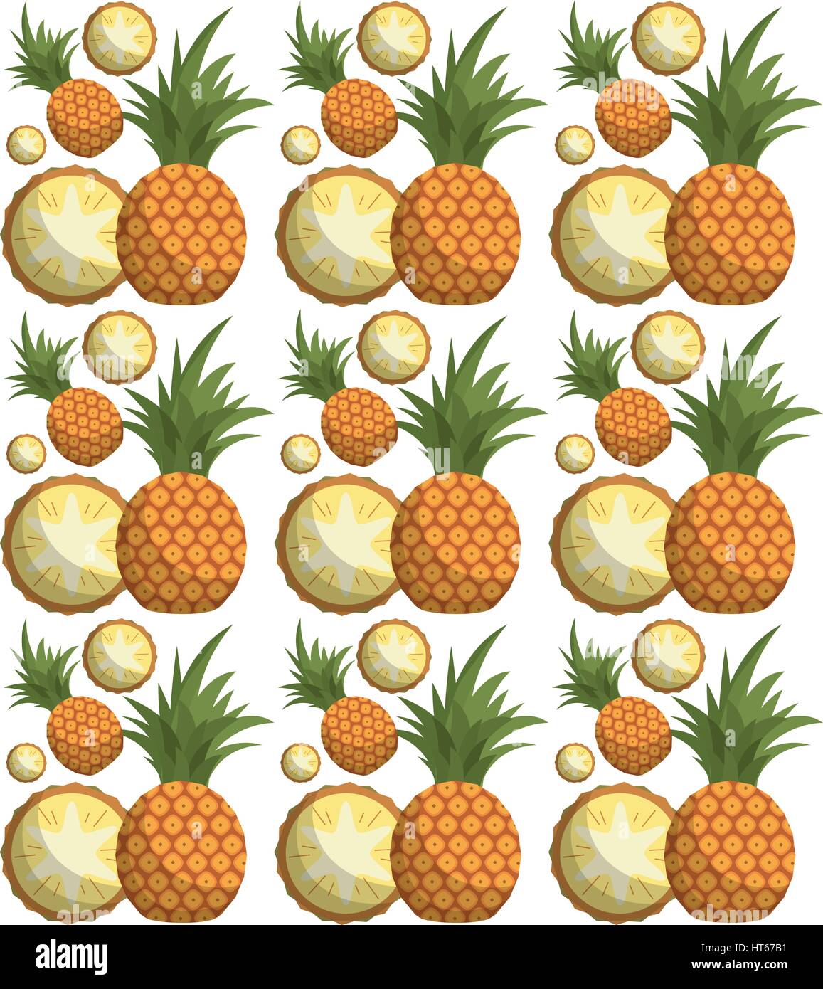 pineapple seamless pattern design Stock Vector Image & Art - Alamy