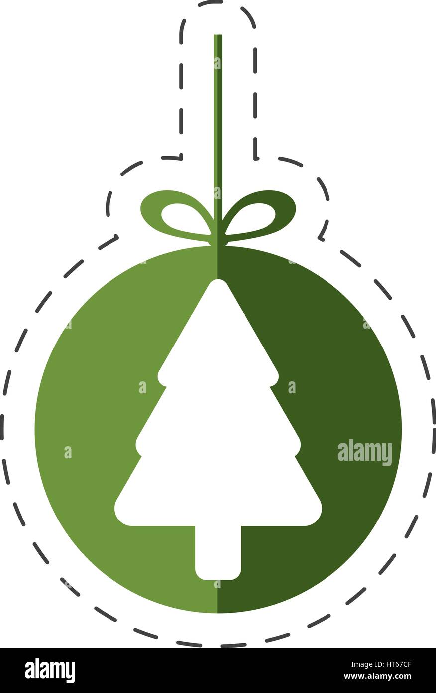 Christmas tree decorations string Stock Vector Images - Alamy