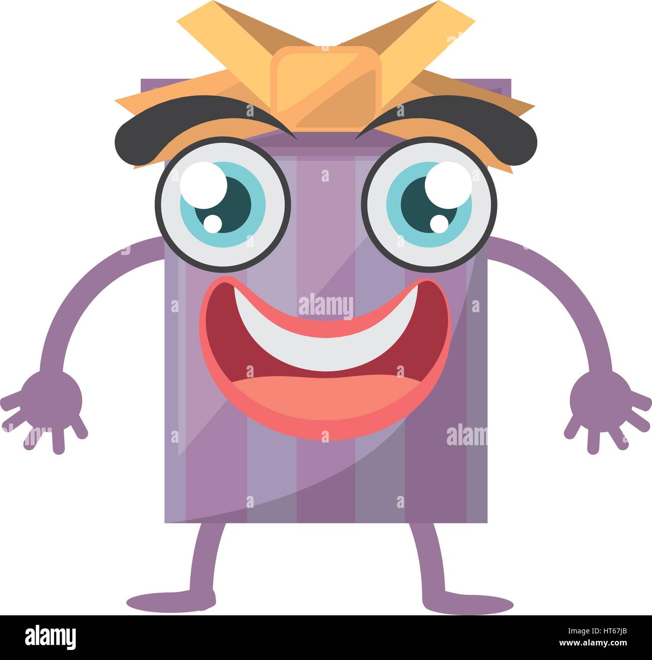 cartoon box gift birthday Stock Vector Image & Art - Alamy