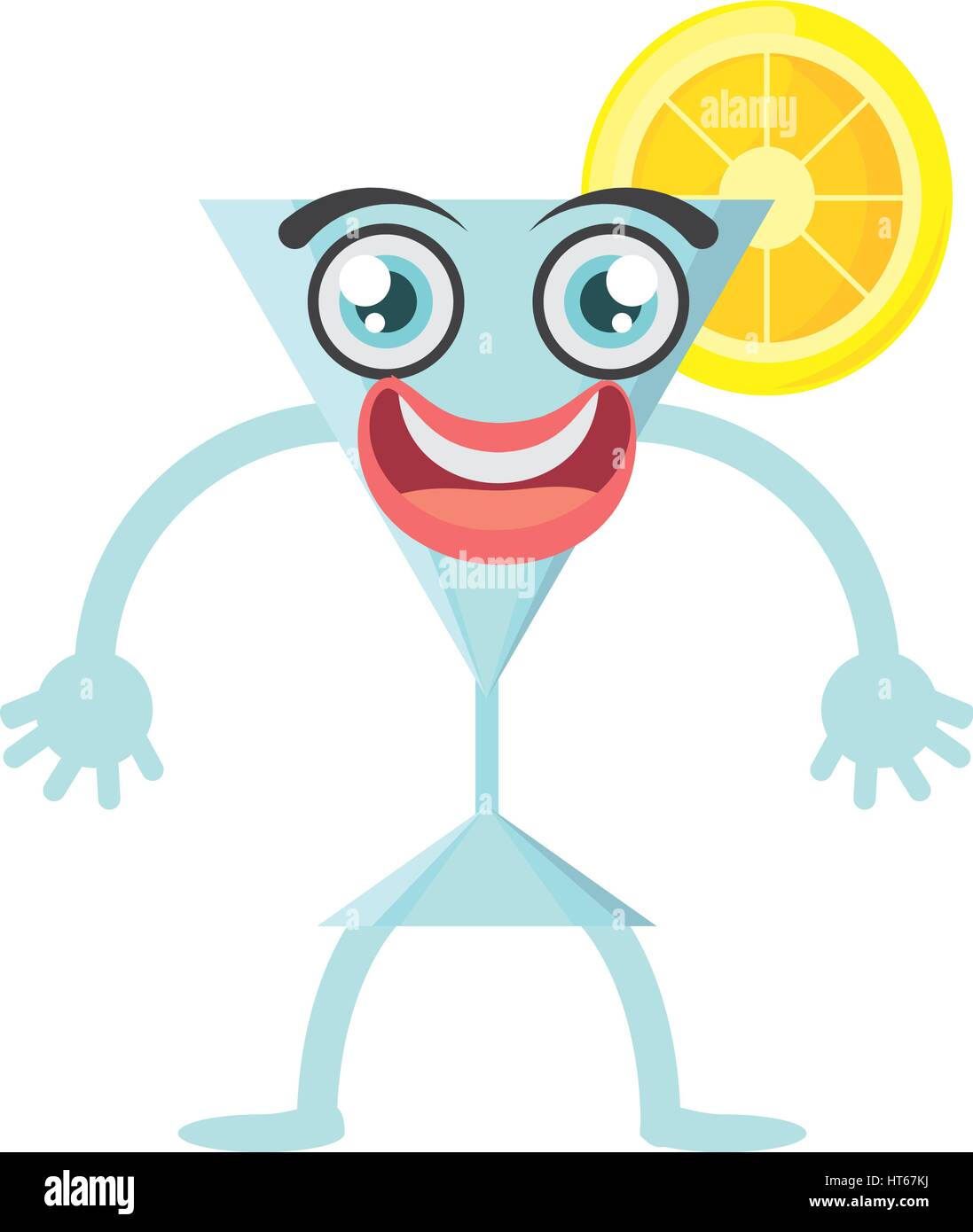 cartoon glass cup cocktail party Stock Vector Image & Art - Alamy