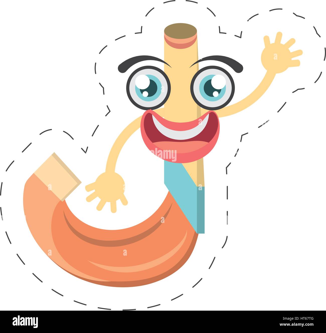 cartoon horn party celebration cut line Stock Vector Image & Art - Alamy