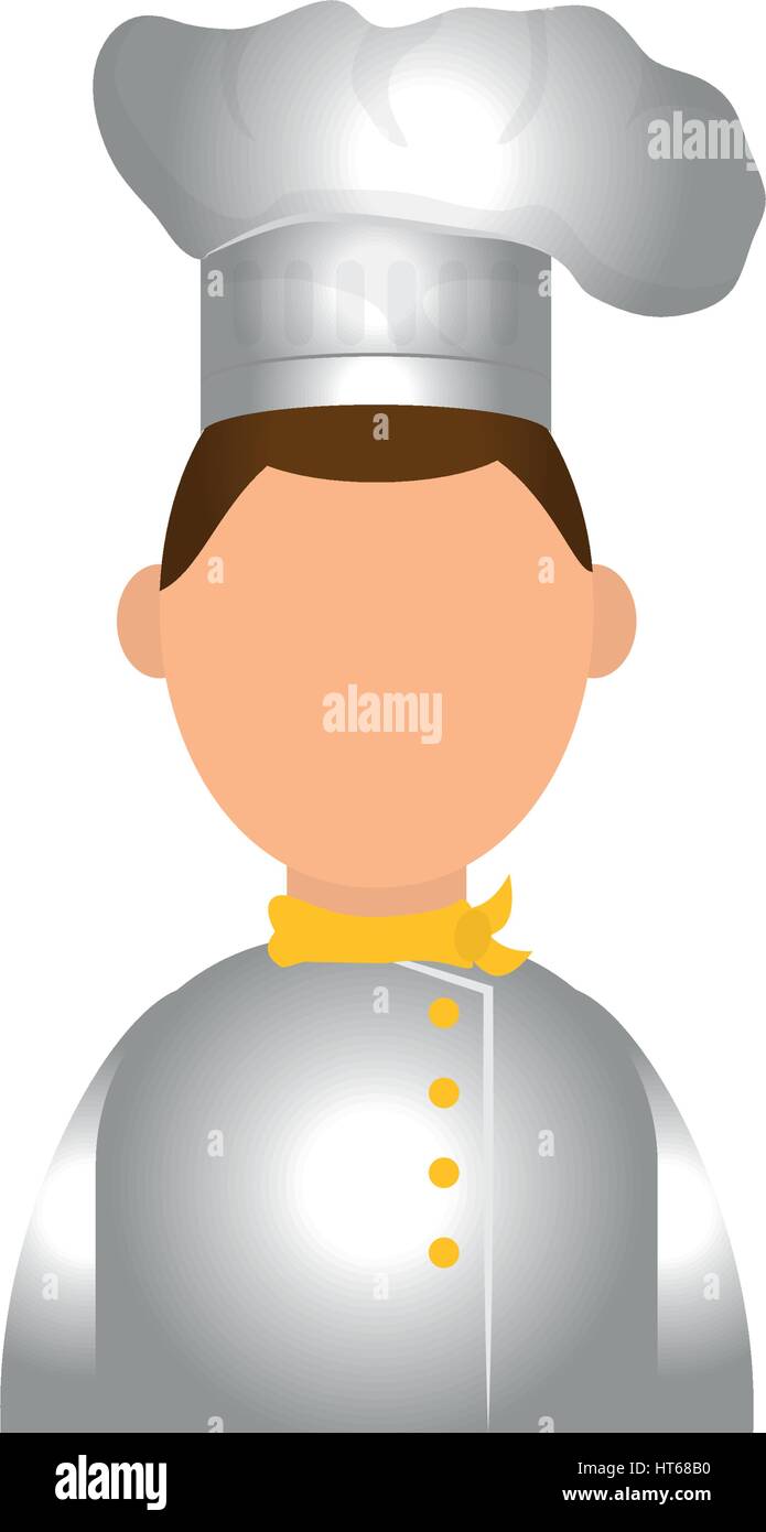 Chef faceless cartoon hi-res stock photography and images - Alamy