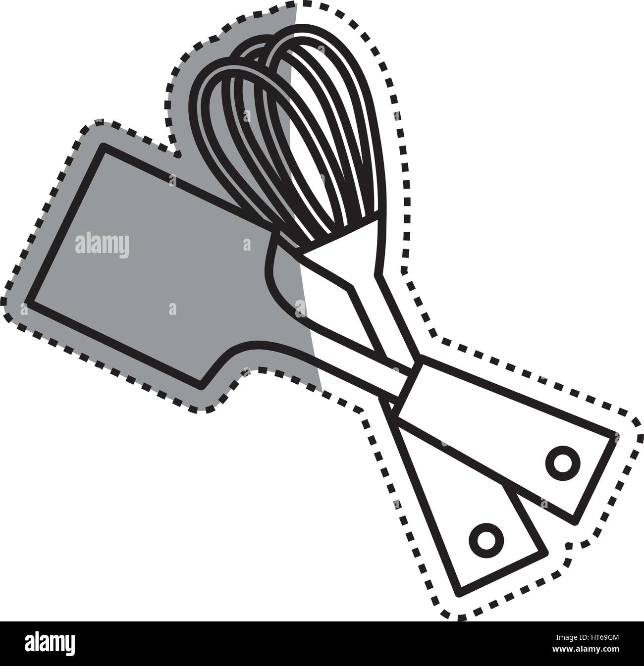 Crossed Utensils Stock Vector Images - Alamy