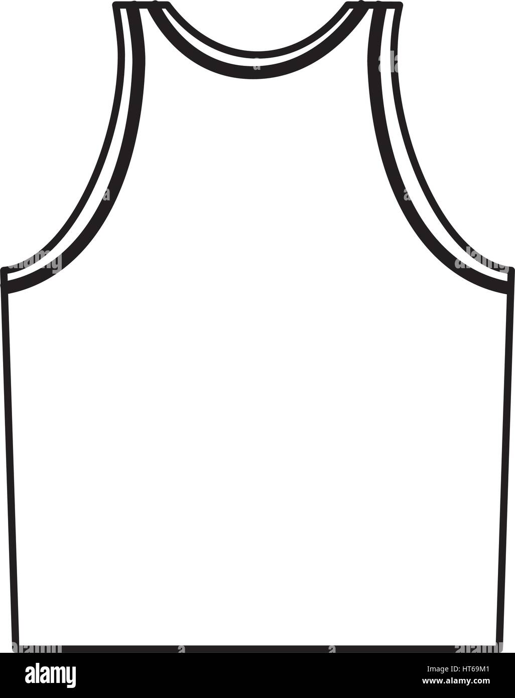 Black sleeveless top Stock Vector Images - Alamy
