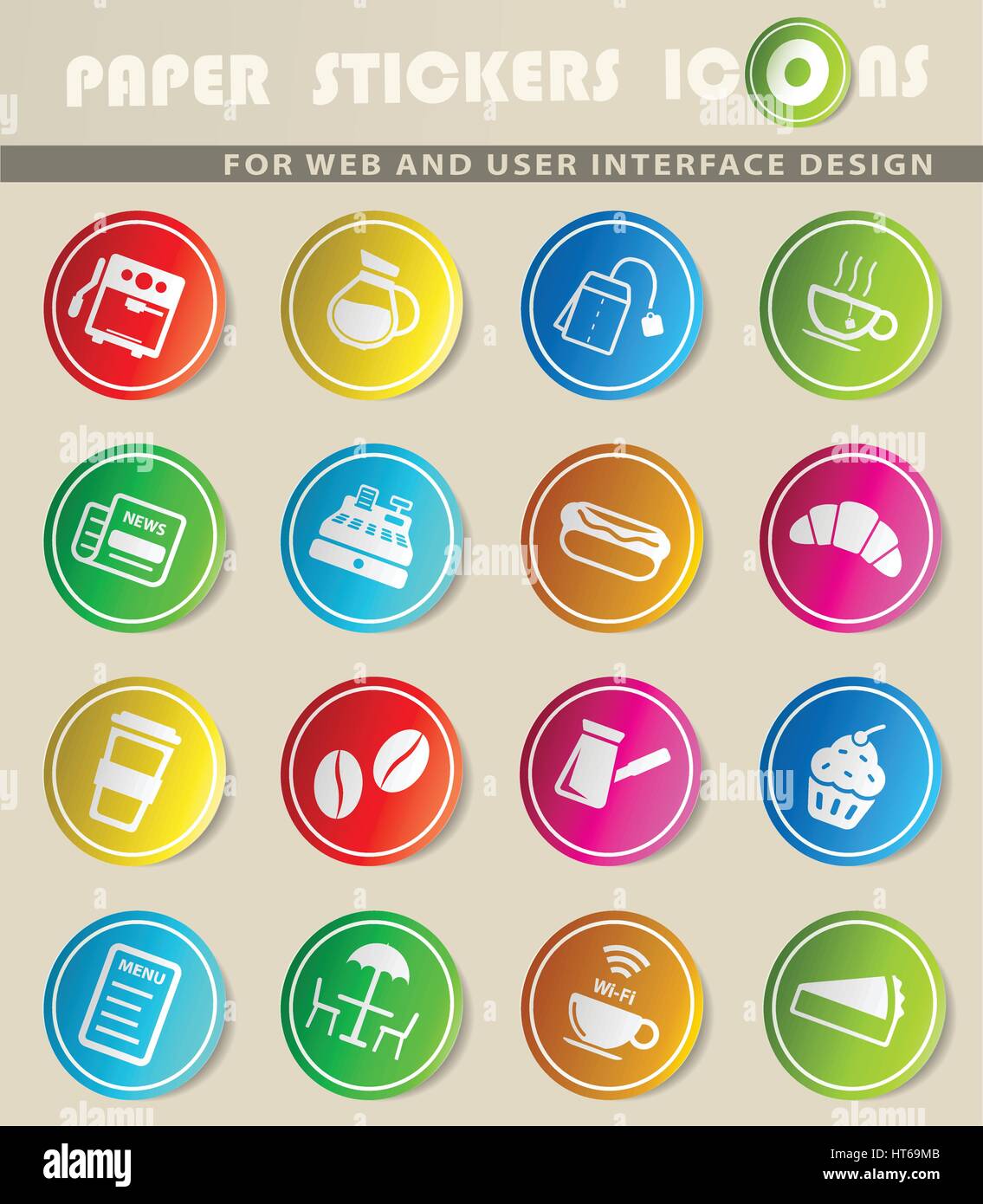 Cafe simply symbol for web icons and user interface Stock Vector Image ...