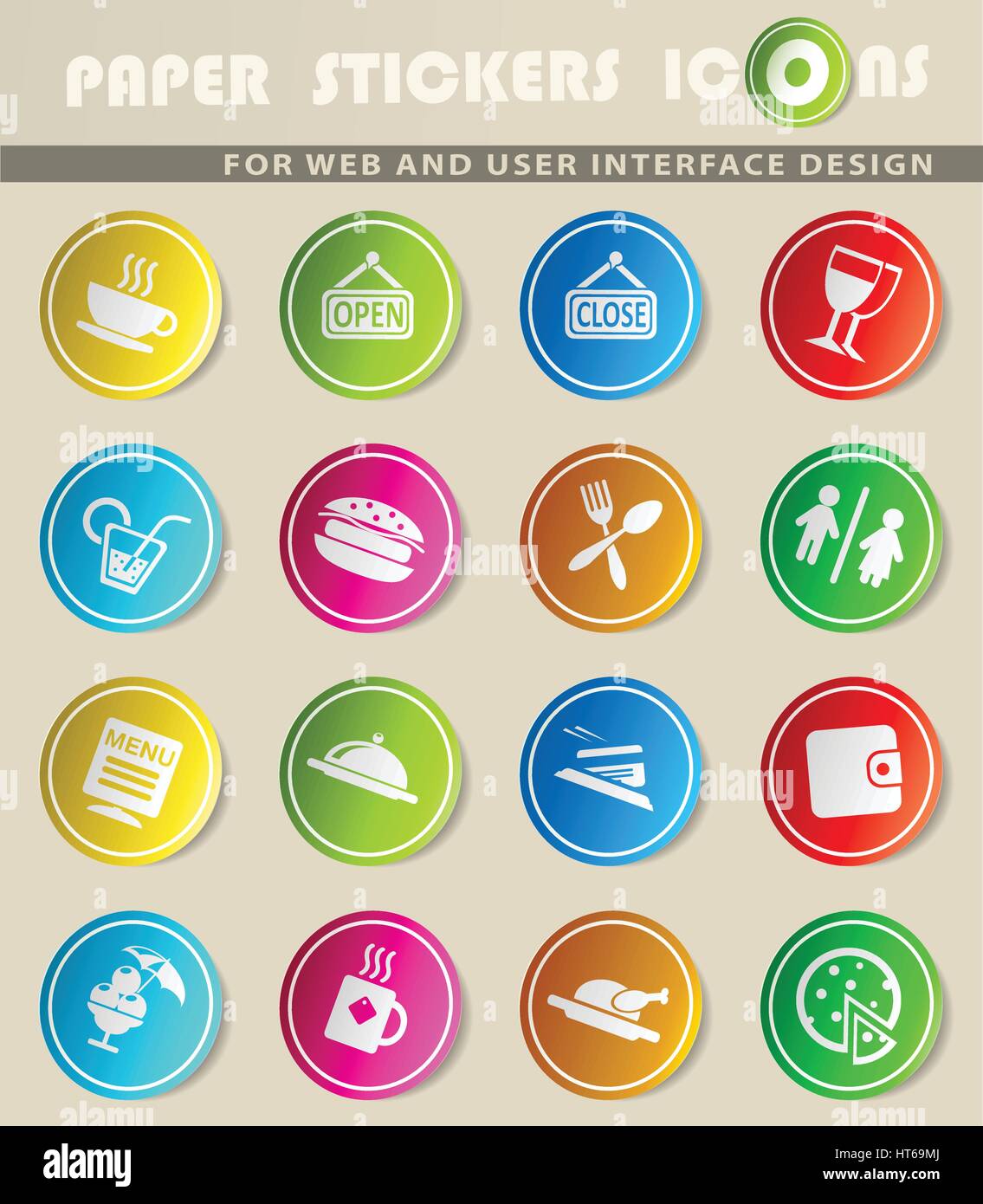 Cafe simply symbol for web icons and user interface Stock Vector Image ...