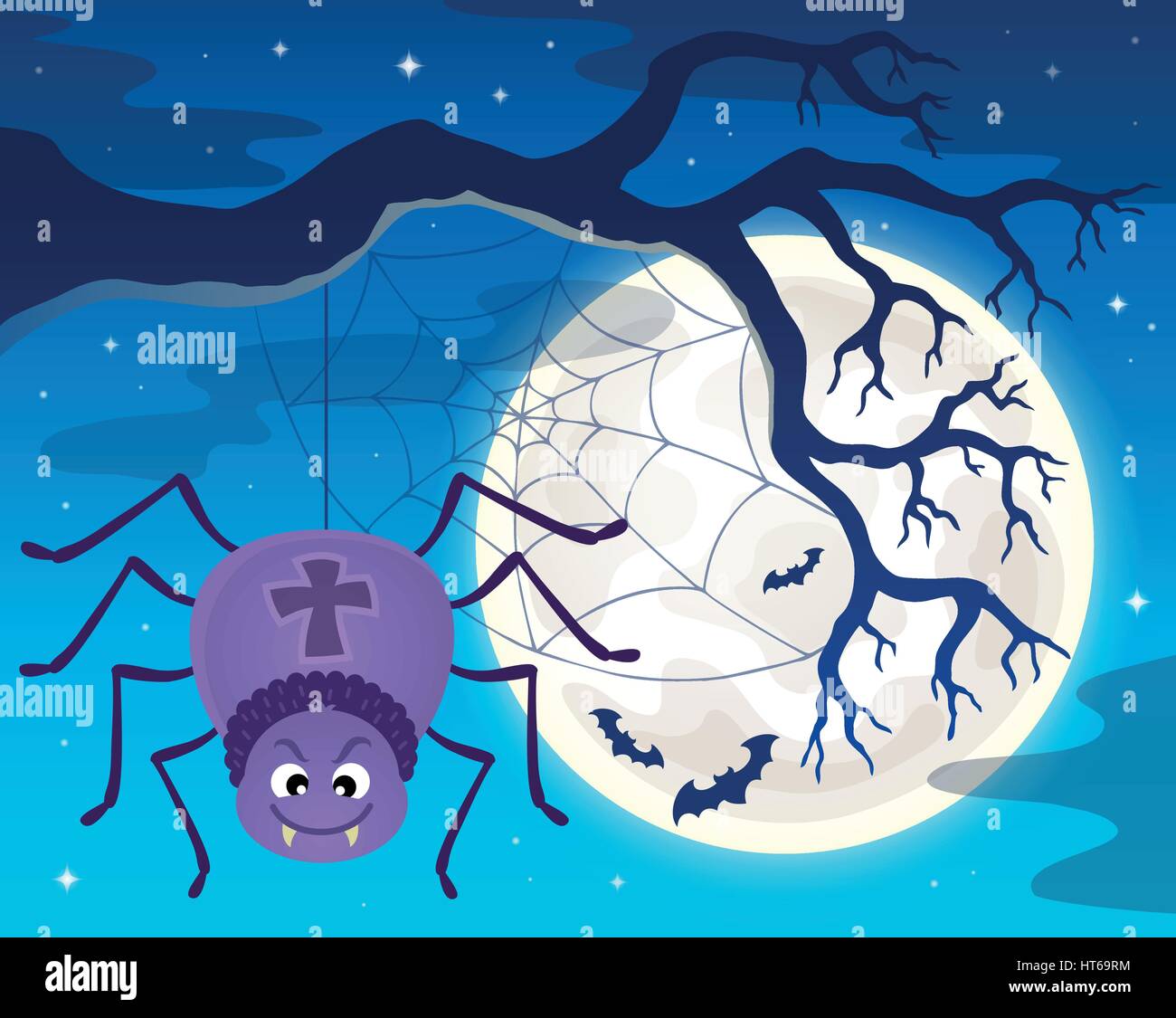 Spider theme image 2 - eps10 vector illustration Stock Vector Image ...