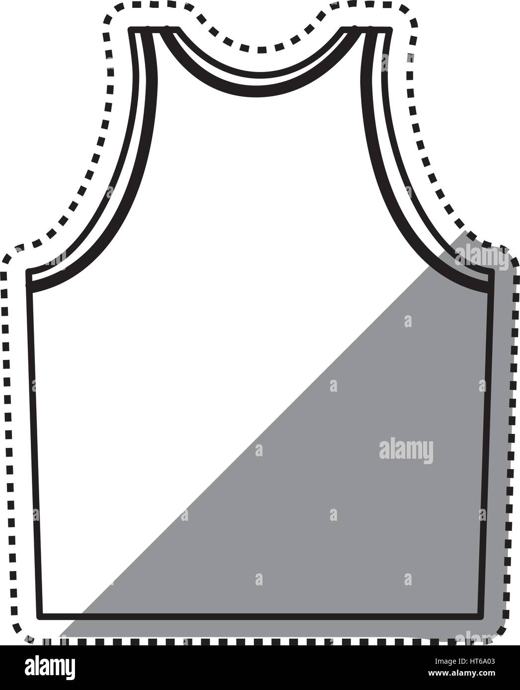 Black sleeveless top Stock Vector Images - Alamy