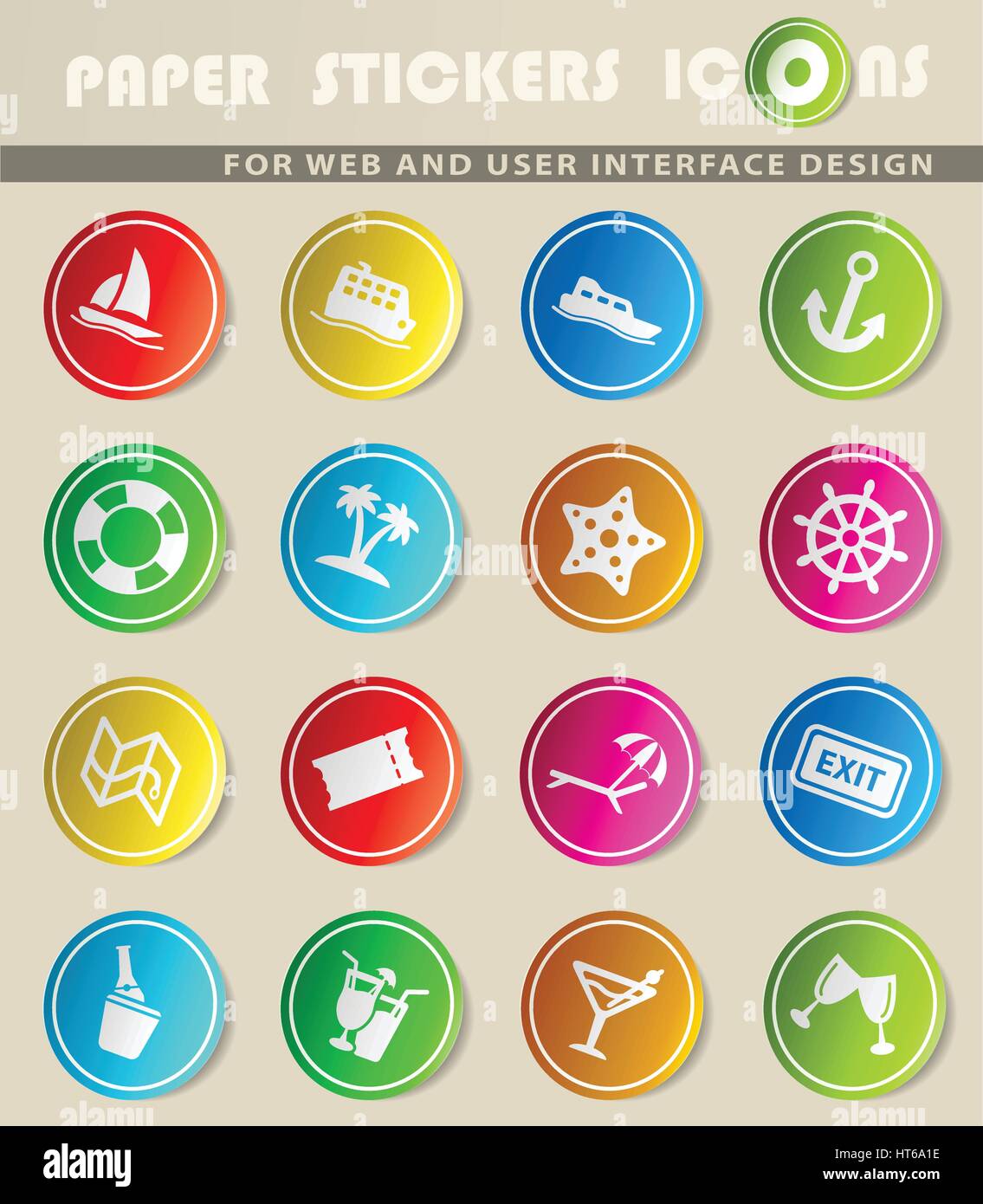 Cruise simply symbol for web icons and user interface Stock Vector ...