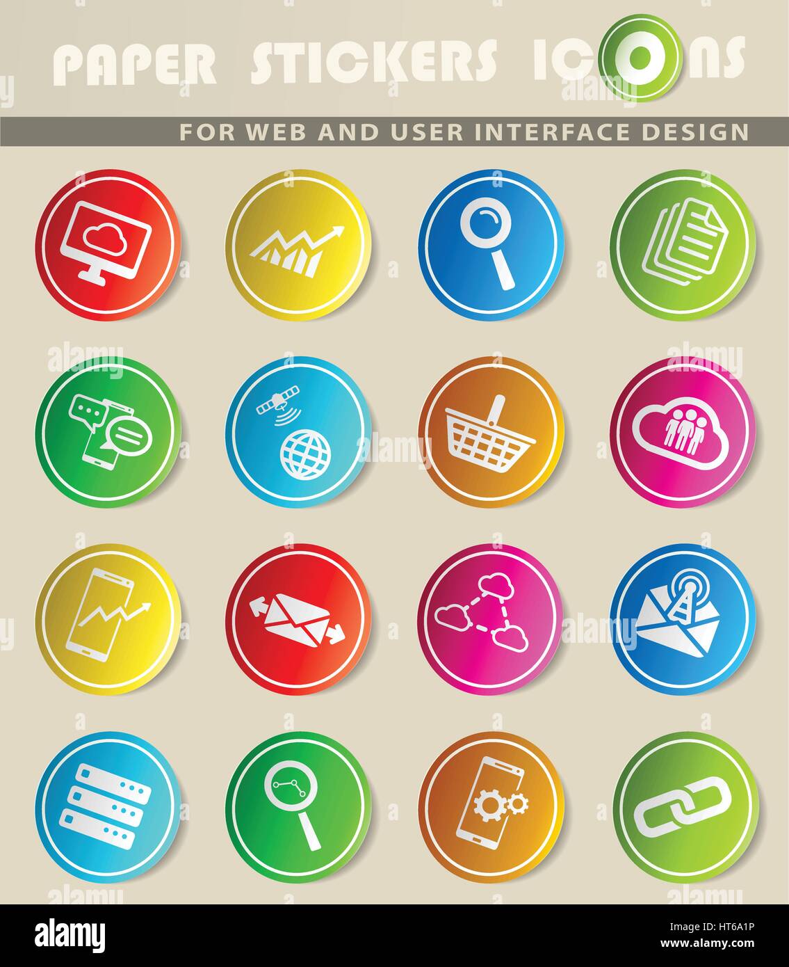 Data analytic simply symbols for web icons Stock Vector Image & Art - Alamy