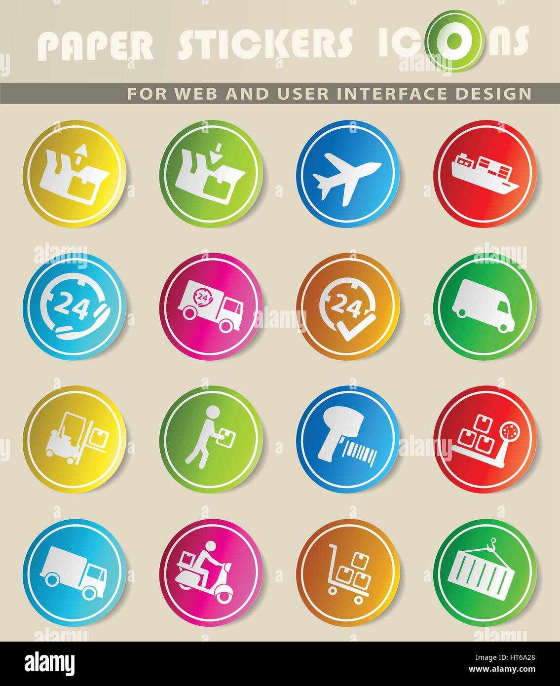 Delivery simply symbol for web icons and user interface Stock Vector ...