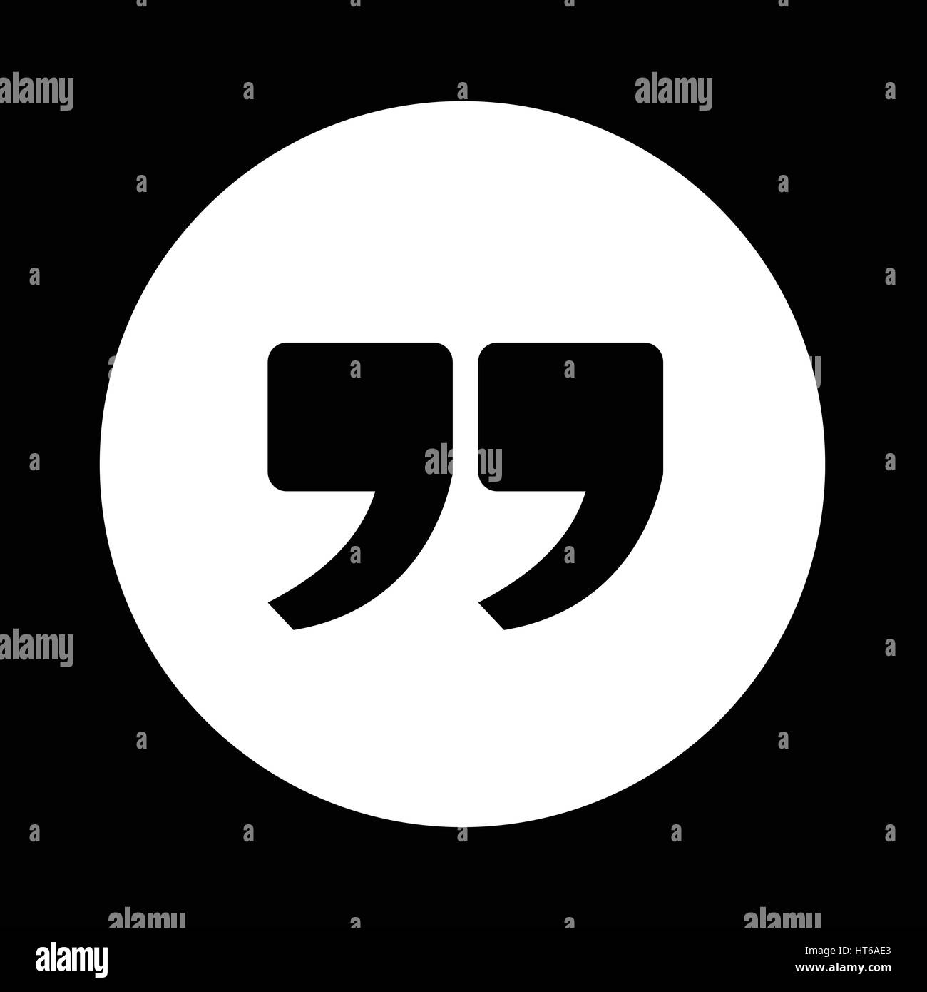 Creative quotation mark Black and White Stock Photos & Images - Alamy