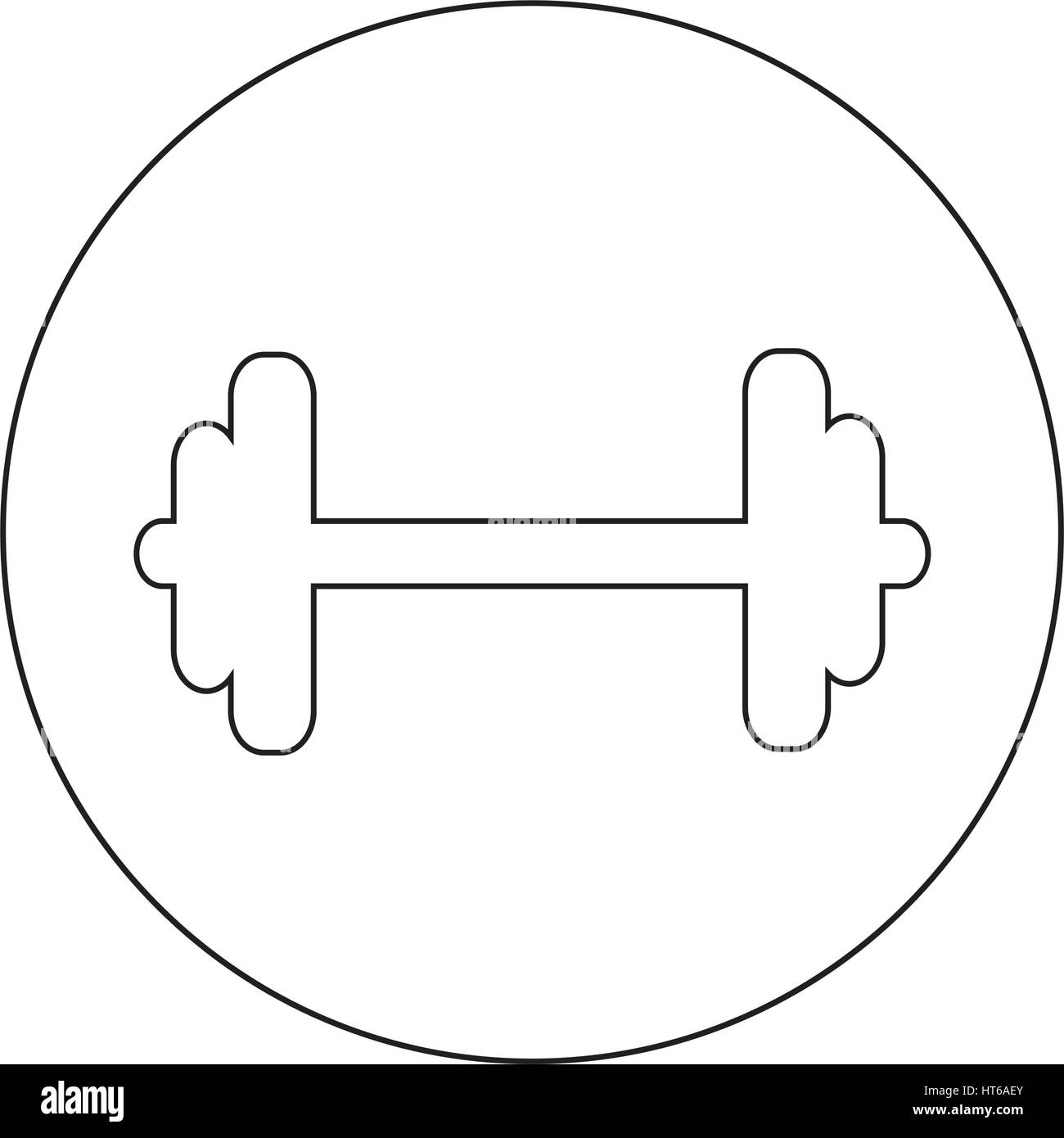 Dumbbell icon illustration design Stock Vector Image & Art - Alamy