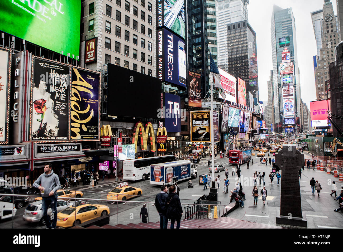 The famous Times Square in Midtown Manhattan at the junction of ...