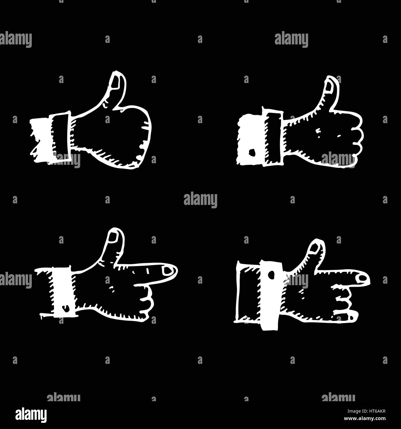 draw hand icon illustration doodle design Stock Vector Image & Art - Alamy