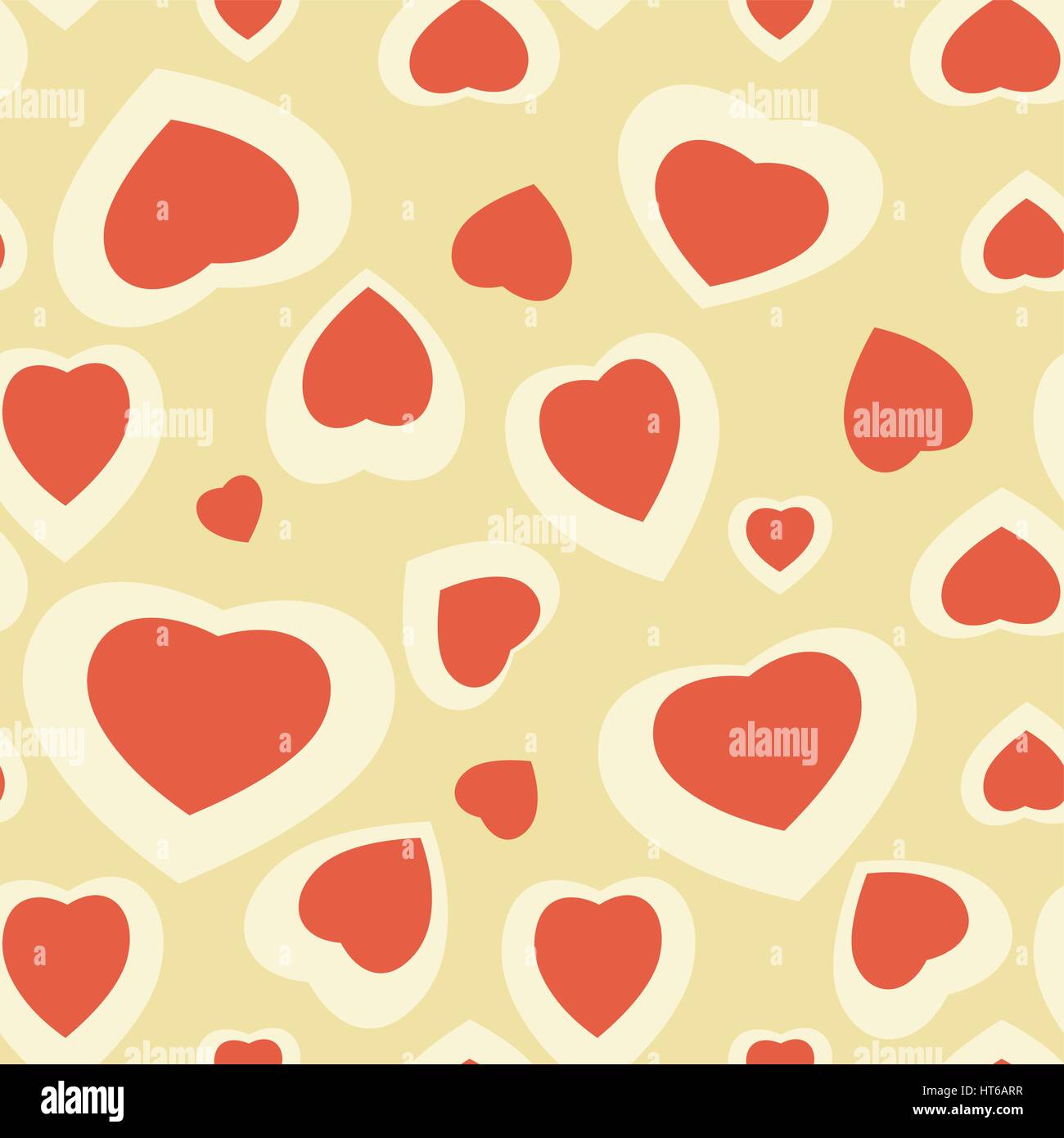 Seamless texture with funny hearts Stock Vector Image & Art - Alamy