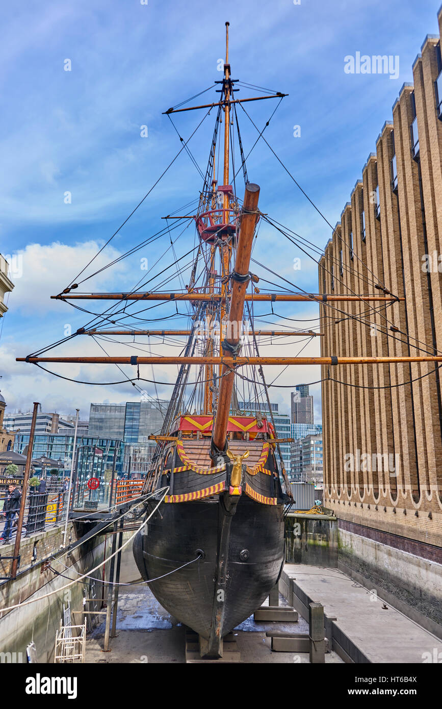 Calling it the golden hind to compliment his patron hi-res stock ...