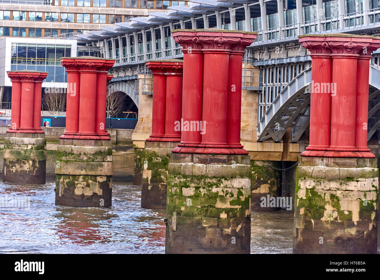 Blackfriars Bridge is a road and foot traffic bridge over the River ...