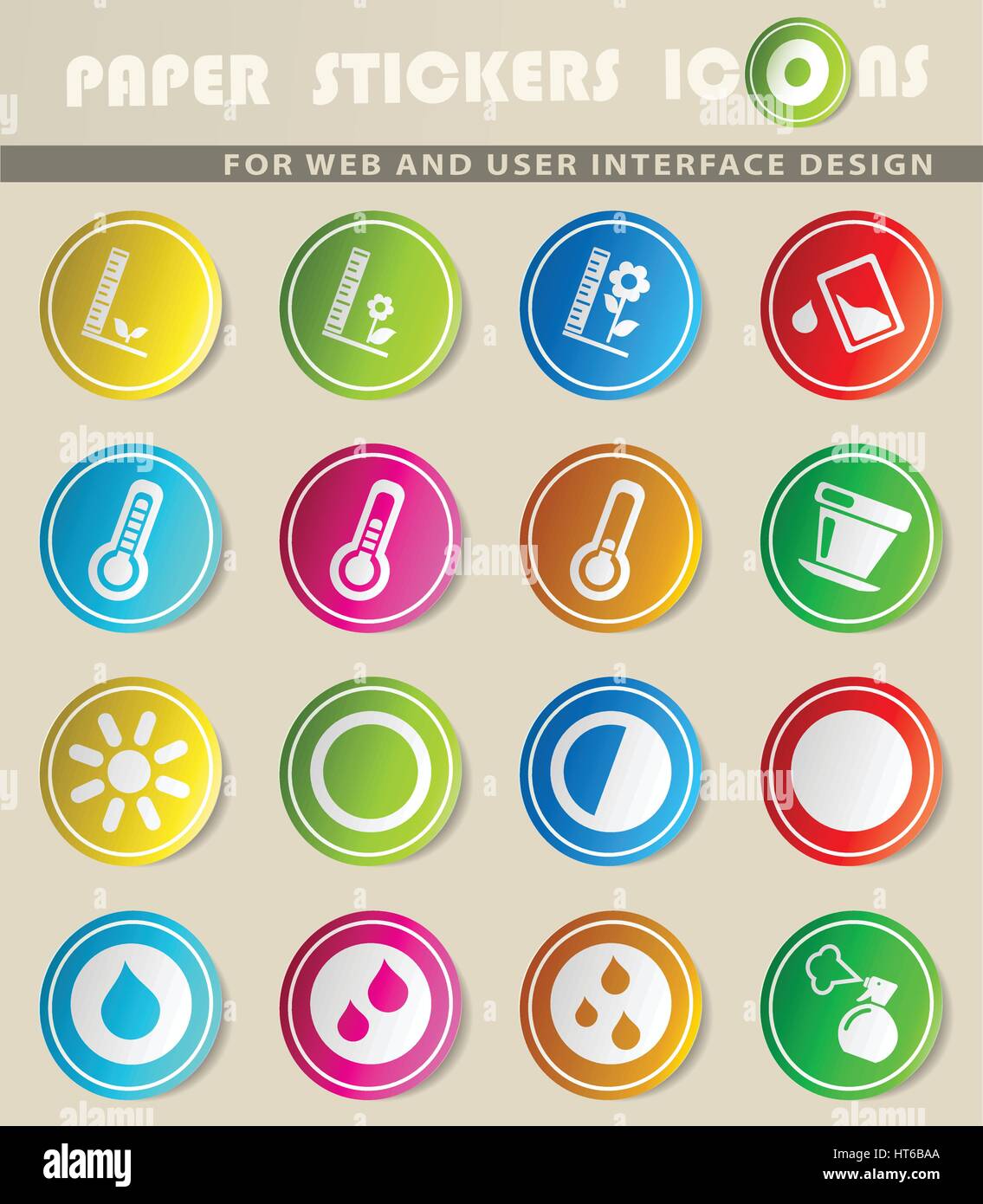 Plant Growing simply symbols for web and user interface Stock Vector ...