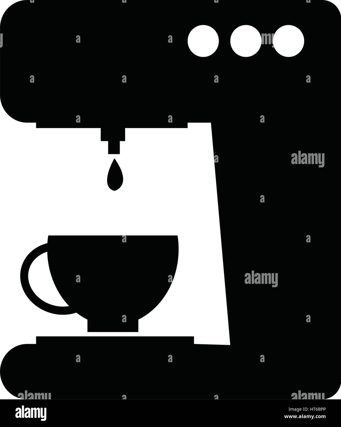 Coffee maker icon vector hi-res stock photography and images - Alamy