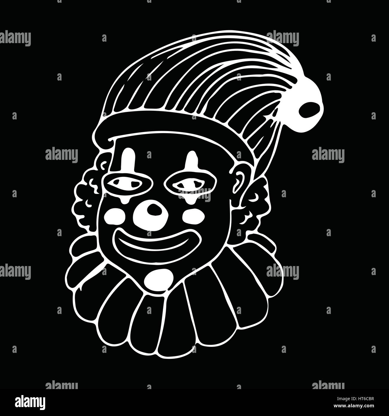 clown hand draw doodle illustration design Stock Vector Image & Art - Alamy