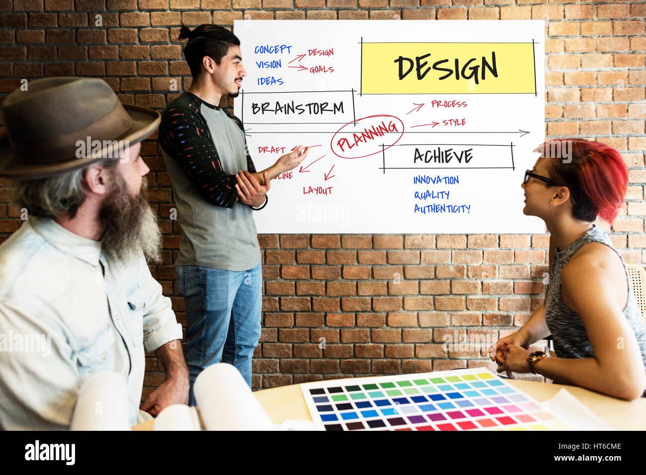 Achieve Design Inspire Fresh Ideas Stock Photo - Alamy