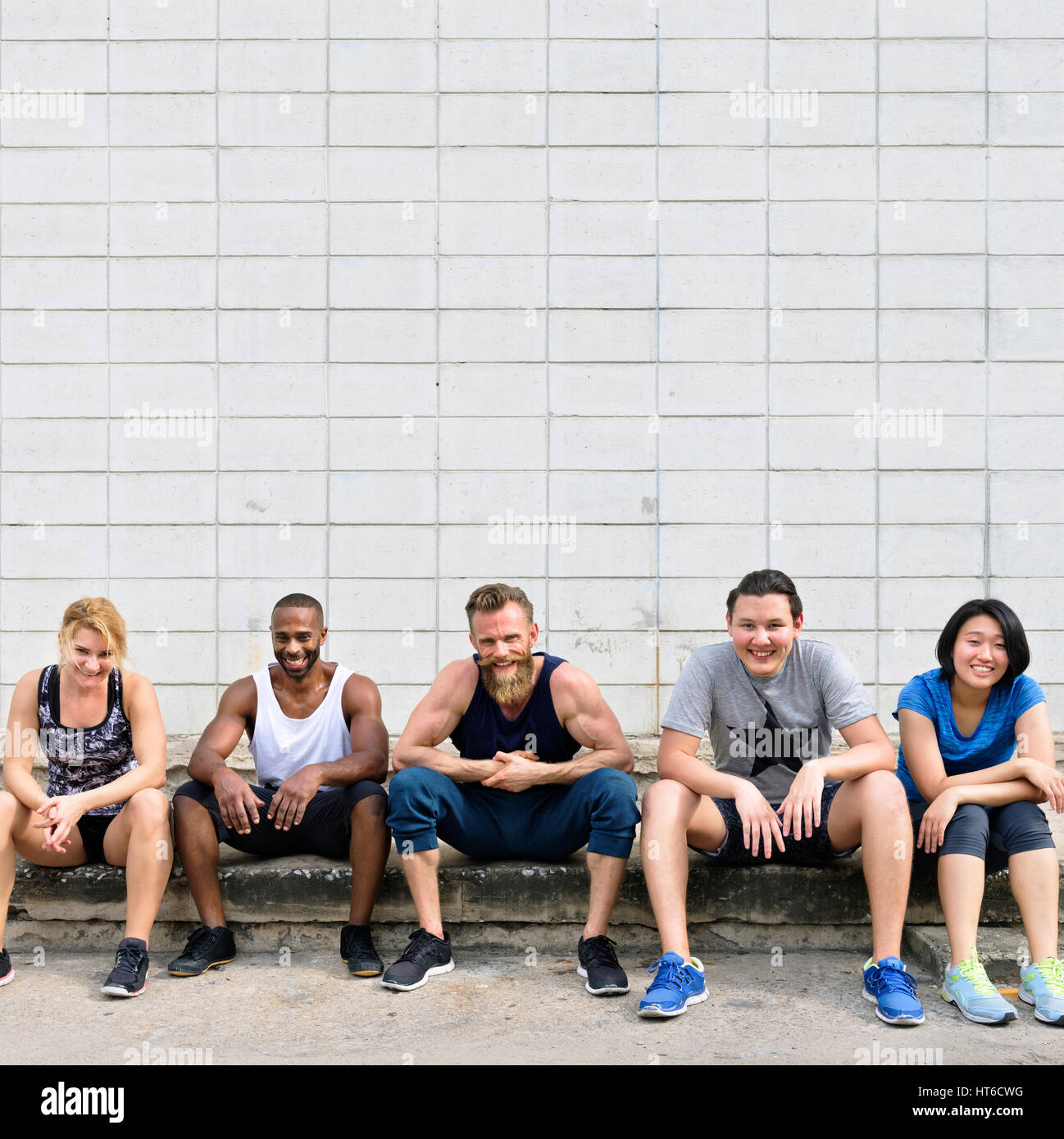 Active People Sport Workout Concept Stock Photo - Alamy