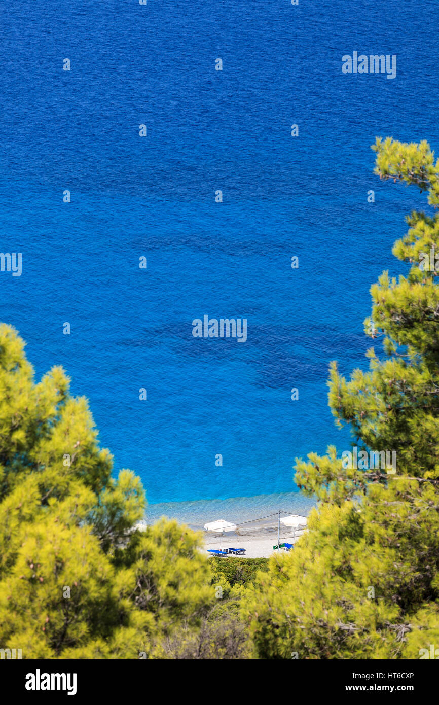 Milia Beach, Skopelos, Greece Stock Photo - Alamy