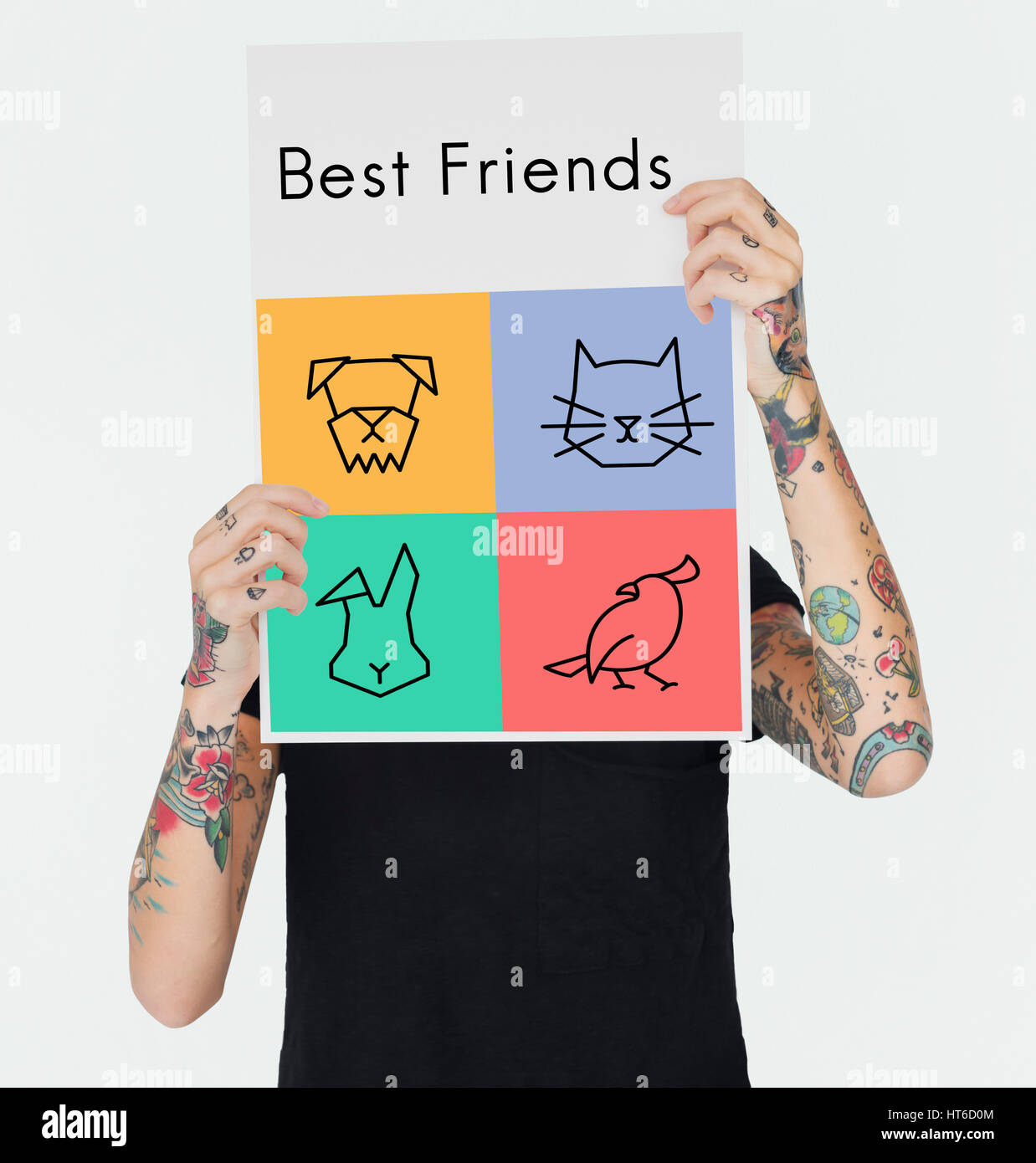 Adopt Animals Best Friends Icon Stock Photo - Alamy