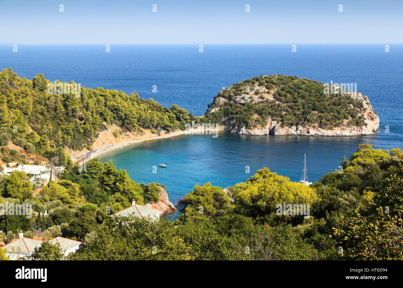 Stafilos Beach, Skopelos, Greece Stock Photo - Alamy