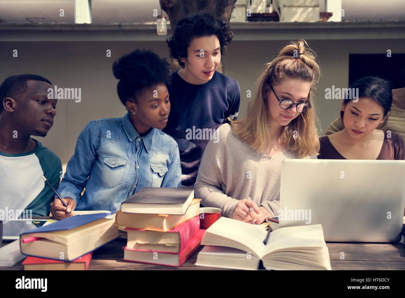 Friends People Group Teamwork Diversity Stock Photo - Alamy