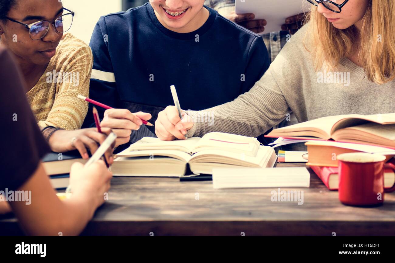 Friends People Group Teamwork Diversity Stock Photo - Alamy