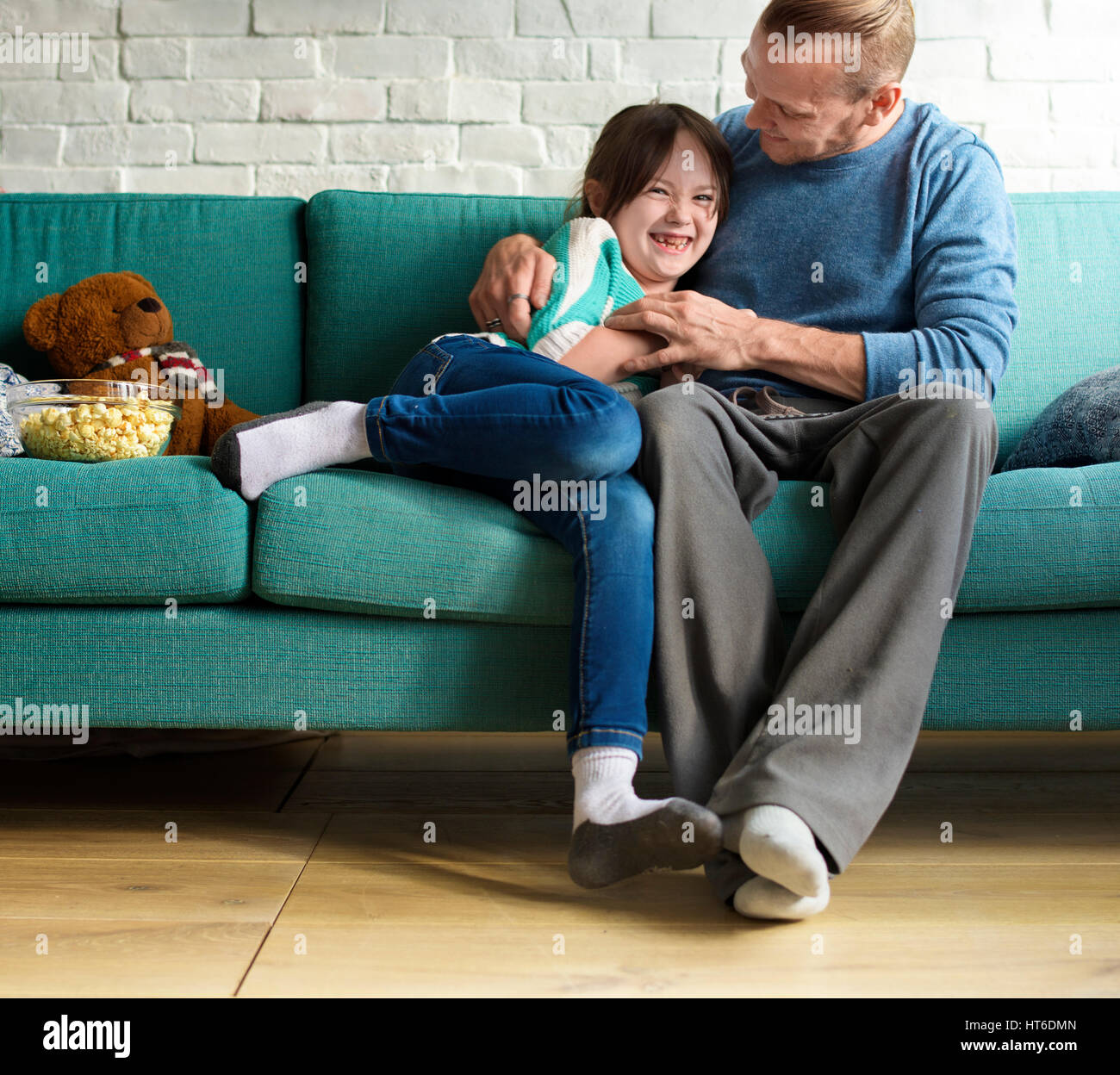Family Together Cuddling Love Happy Stock Photo - Alamy