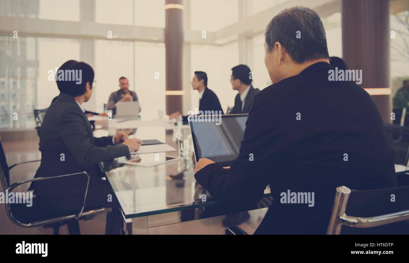Business Discussion Meeting Presentation Briefing Stock Photo - Alamy