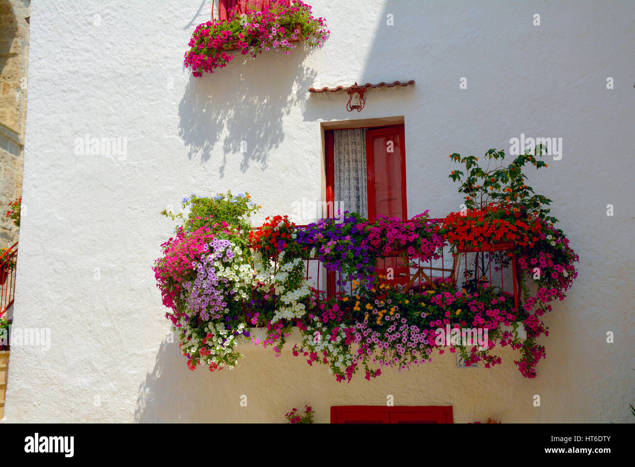 Typical mediterranean balcony flowers hi-res stock photography and ...