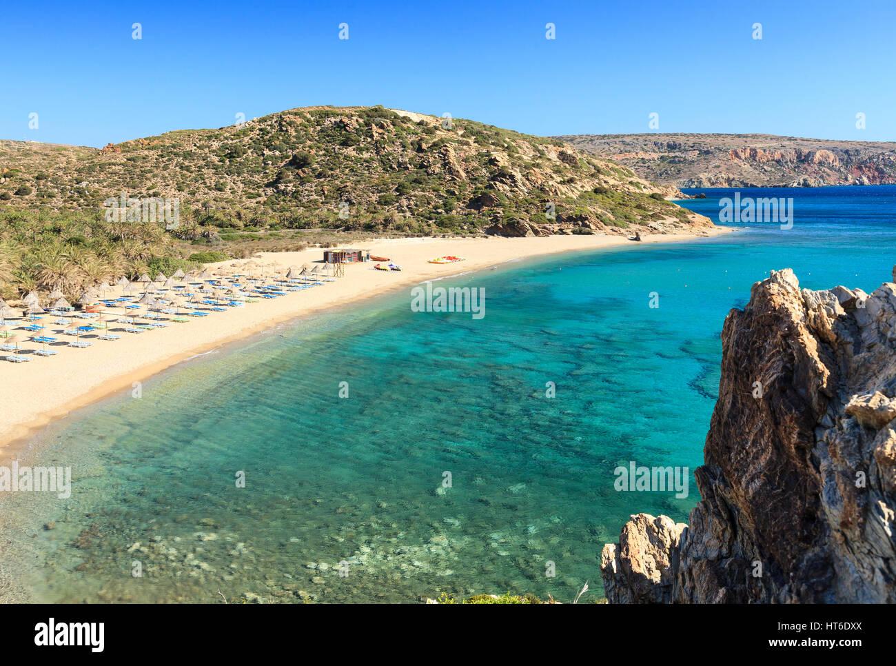Vai Beach, Crete, Greece Stock Photo - Alamy
