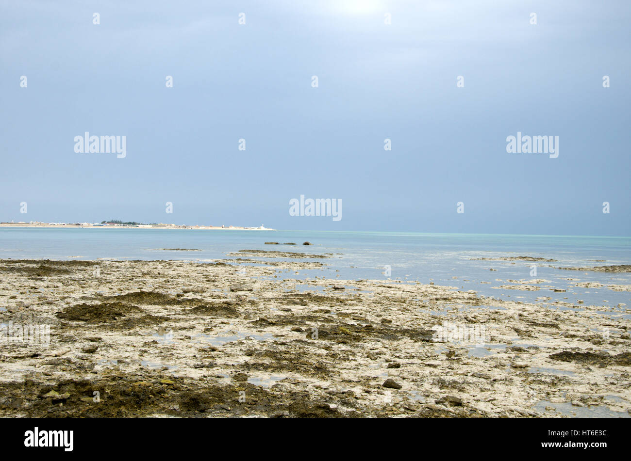 Beautiful Rocky beach of Al Ghariyah, Qatar Stock Photo - Alamy