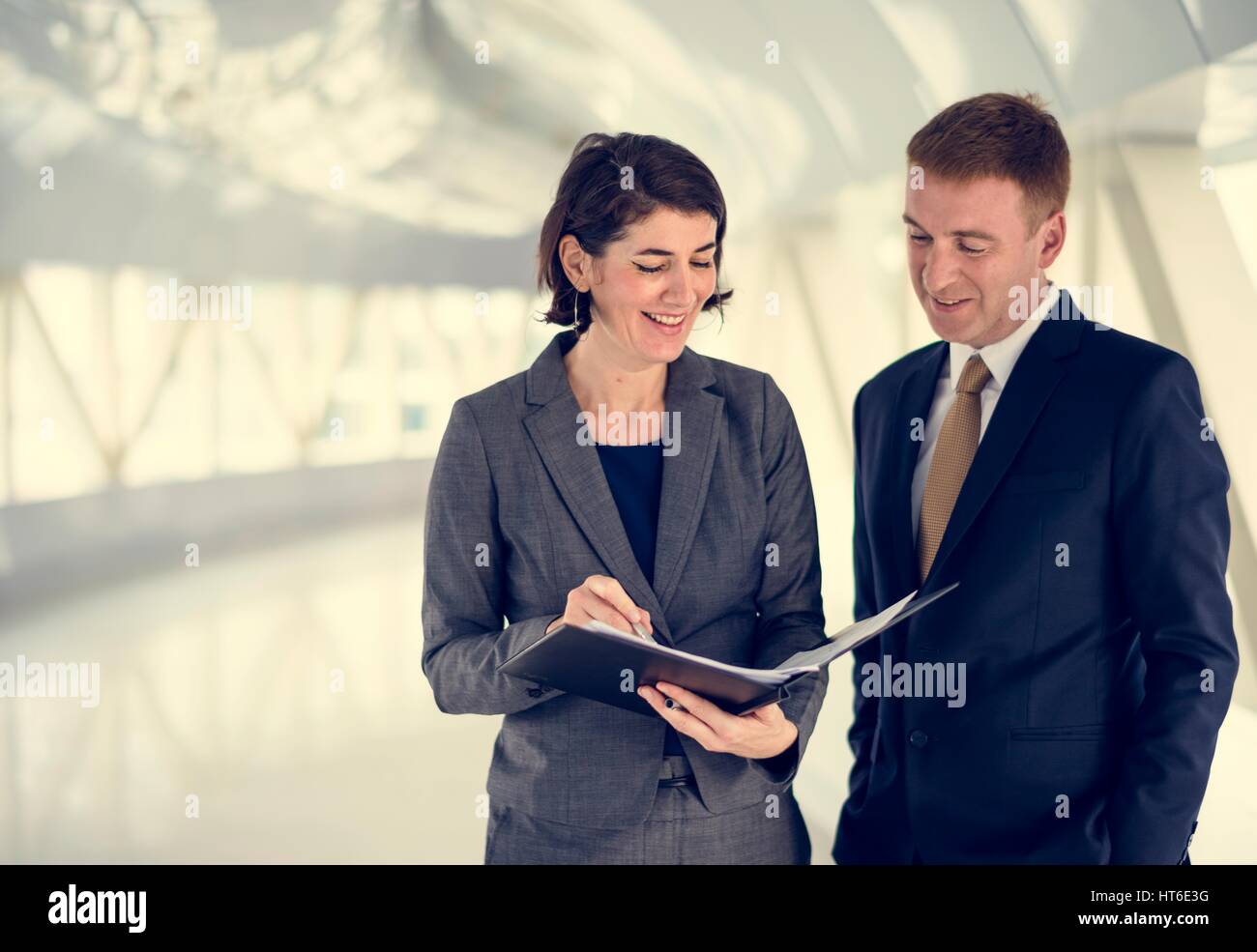 Business People Team Working Discussion Busy Stock Photo - Alamy