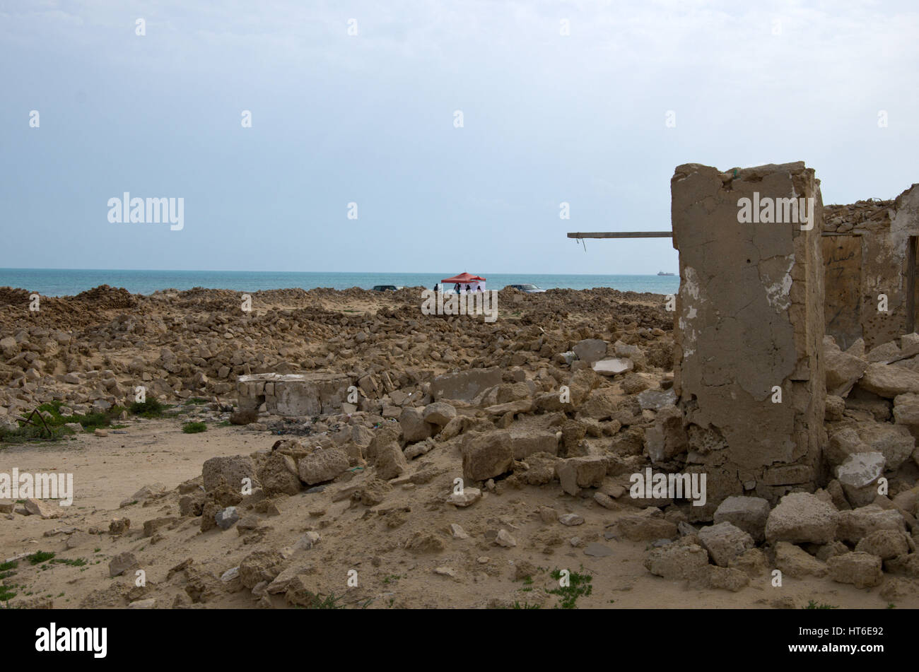 Ancient ruins at Al Ghariya, Qatar Stock Photo - Alamy